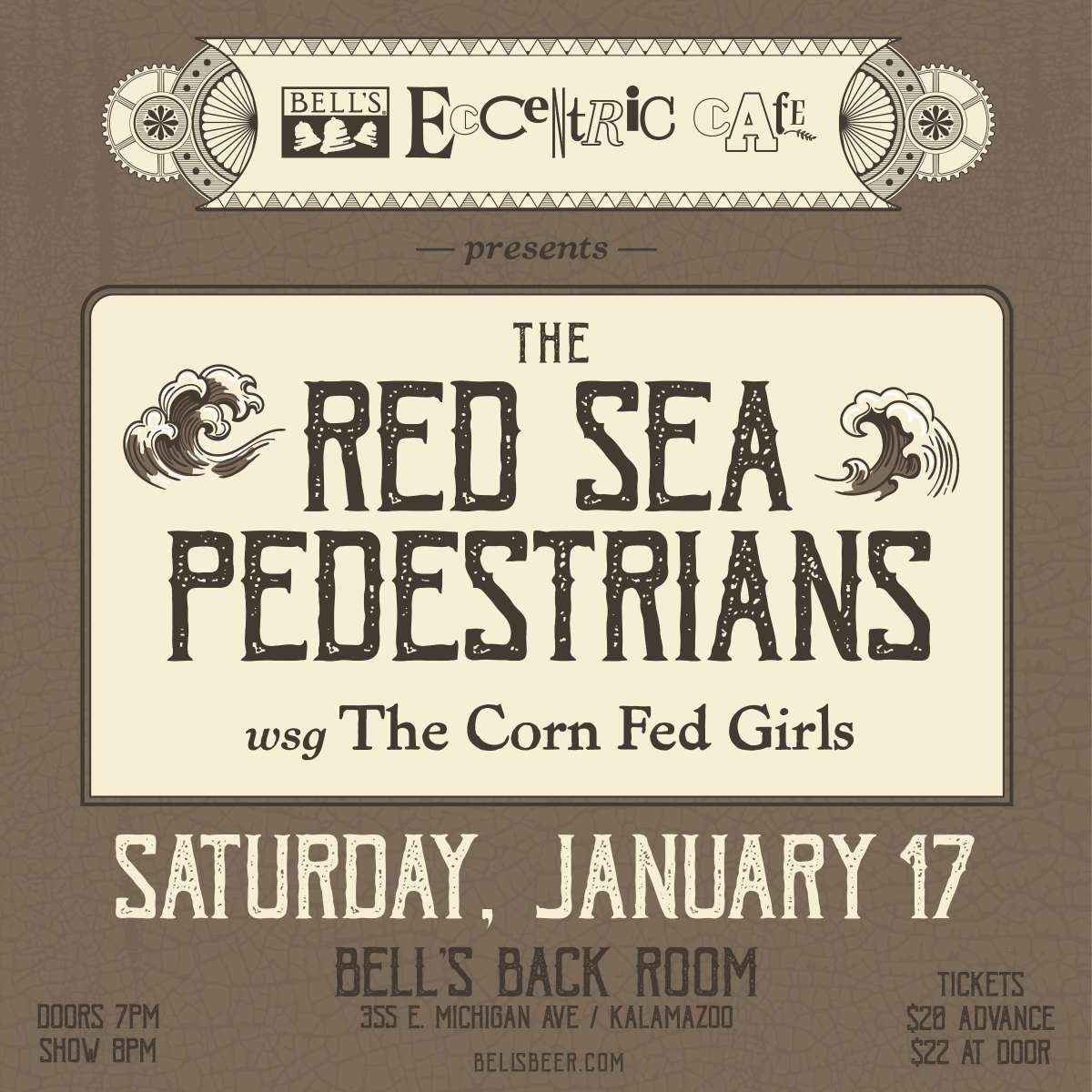 The Red Sea Pedestrians wsgs. The Corn Fed Girls – Events – Bell's Brewery